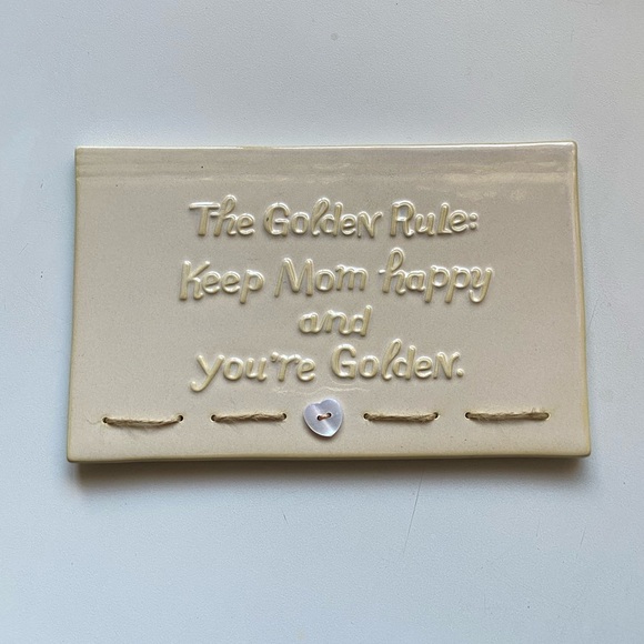 Accents | The Golden Rule Ceramic Plaque Wall Decor | Poshmark